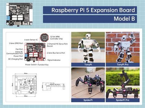 Raspberry Pi 5 Expansion Board Servo Motor Driver Ros Robot Manipula Hiwonder