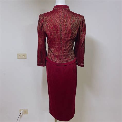 Londee龍笛 真絲旗袍洋裝 蔡孟夏 設計師品牌 專櫃精品 手工縫製 Vintage 她的時尚 連身裙 And 套裝 連身裙在旋轉拍賣