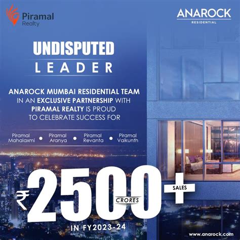 Deepak Parwani On Linkedin Anarock Piramalrealty Residential Revenue Sales