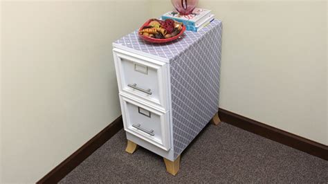 DIY File Cabinet Into Accent Table