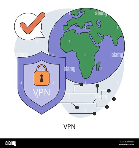 Vpn Service Virtual Private Network Access Secure Internet Connection And Privacy Protection