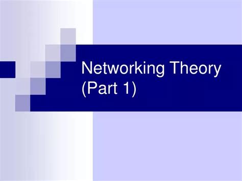 PPT Networking Theory Part 1 PowerPoint Presentation Free Download ID 6287037