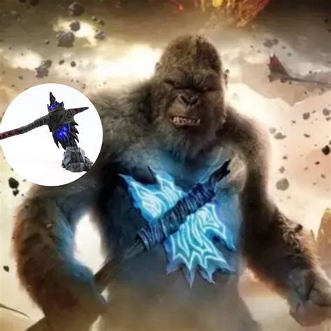 Godzilla Vs Kong King Kong Battle Axe Etsy
