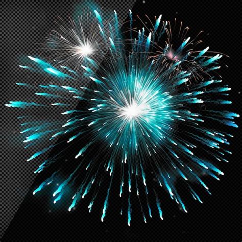 Premium Psd Fireworks Explosion Isolated Background