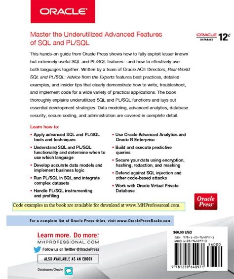 My 2nd Book Is Now Available Real World Sql And Plsql Ora Lytics