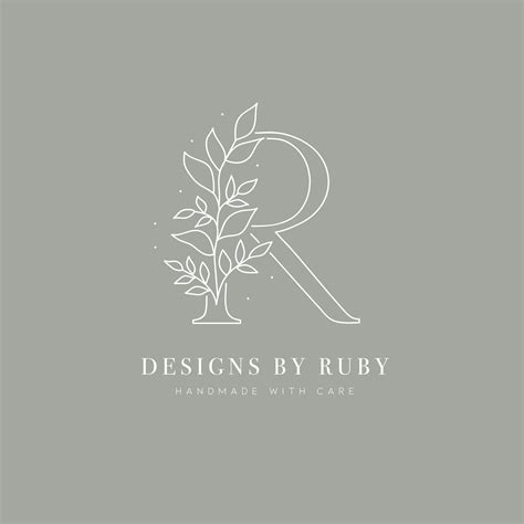 Designs By Ruby Logo Floral Logo Design Beauty Branding Design Learning Graphic Design