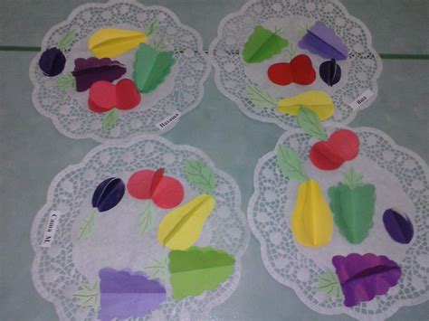 Аппликация фрукты и овощи 85 фото шаблонов изделий для детей младшей средней и старшей группы