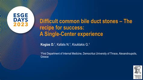 Pdf Difficult Common Bile Duct Stones The Recipe For Success A Single Center Experience