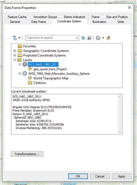 Re How To Cleardefine The Coordinate System Of A Esri Community