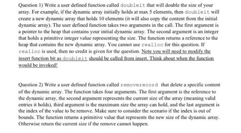 Solved Question 1 Write A User Defined Function Called
