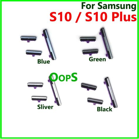 Side Button For Samsung Galaxy S10 S10 Plus Volume Power On Off Buttton Key 3pcs Set