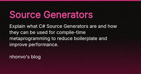 Source Generators