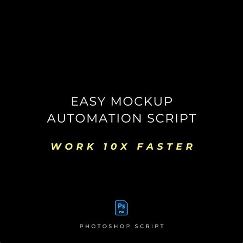 Easy Photoshop Mockup Script Fast Mockup Generator Batch Mockup