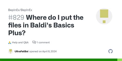 Where Do I Put The Files In Baldis Basics Plus · Bepinex Bepinex