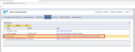 System Landscape Directory Cannot Change Service SAP Community
