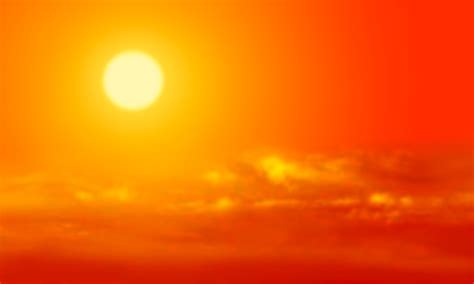 Sunny Yellow Orange Sky