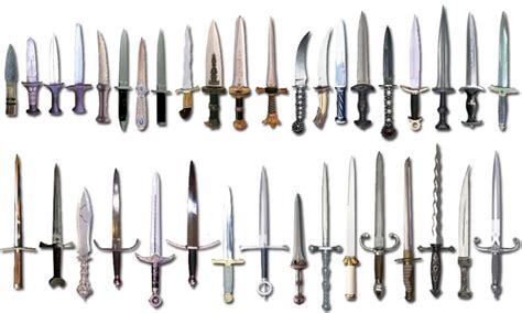 Types Of Swords And Daggers