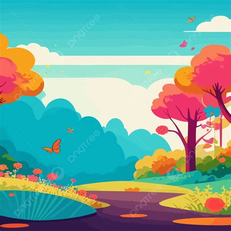 숲을 통해 도로의 그림 벡터 디자인 나무 그림 숲 배경 숲 배경 일러스트 및 사진 무료 다운로드 Pngtree