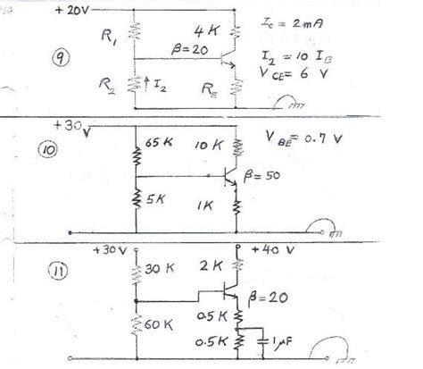 solved 9 find the value of r1 r2 and re find vce vc ve and