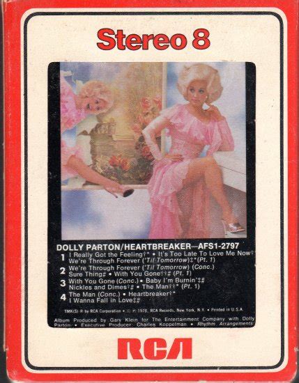 Dolly Parton Heartbreaker 8 Track Tape