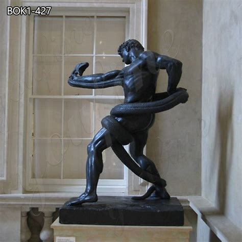 Life Size Athlete Wrestling With A Python Replica Youfine