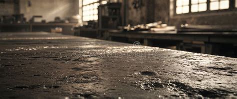 Textured Metal Surface Illuminated By Natural Light In A Workshop Stock Image Image Of Guided