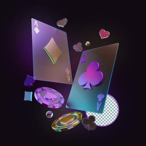유리 카드 주사위 및 칩 카지노 포커 컴포지션 3d 렌더링 디자인 요소 프리미엄 Psd 파일