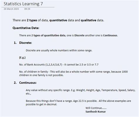 Statistics Ai Datascience Machinelearning Santhosh Kumar