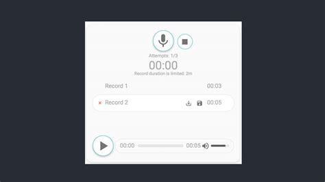 a simple audio recorder for vuejs applications