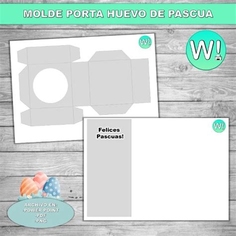 Caja Para Huevo De Pascua Wook Imprimibles