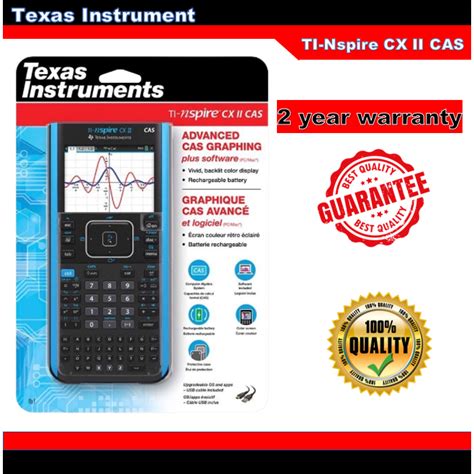 Ready Stock Texas Instruments Ti Nspire Cx Ii Cas Ti Nspire Cx 2 Color Graphing Calculator