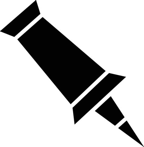 Attach Pin Solid And Glyph Vector Illustration 36702985 Vector Art At