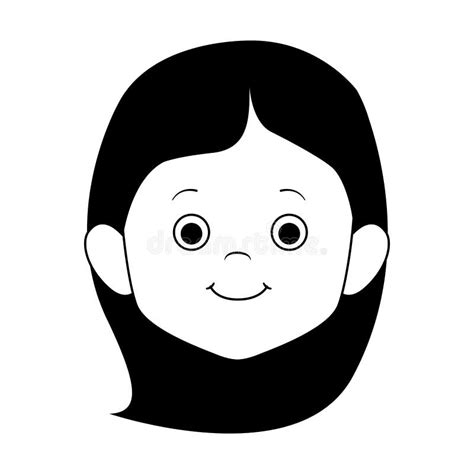 Cartoon Happy Girl Face Icon Stock Vector Illustration Of Cartoon Education 162444575