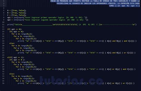 Ciclo For Python Tabla De Verdad Tutorias Co