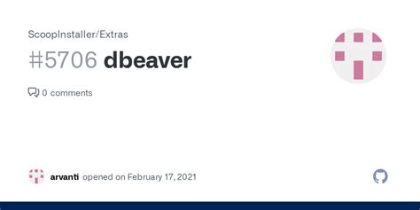 Dbeaver · Issue 5706 · Scoopinstallerextras · Github