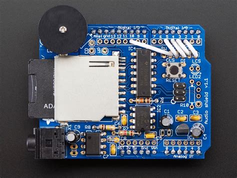 Adafruit Wave Shield For Arduino Kit V11 Id 94 Adafruit