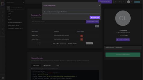 create teams using terminuscms