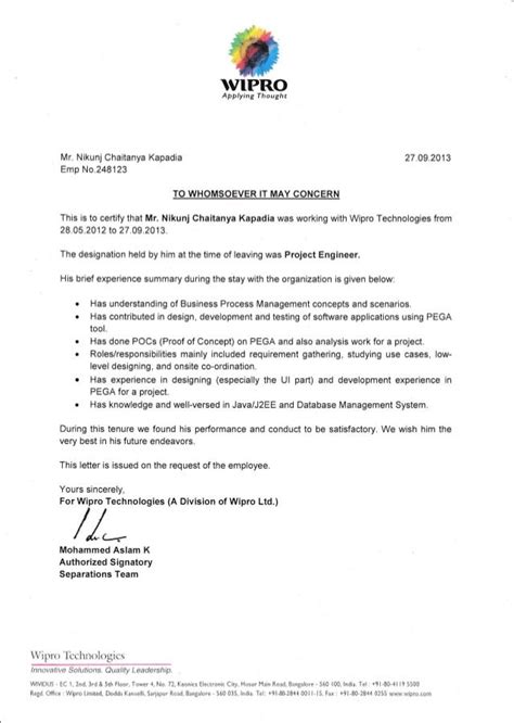 Sample Offer Letter For Software Developer Letter Style Suggestions