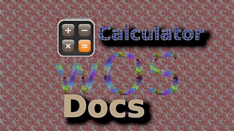 Wos Calculator Documentation · Github Topics · Github
