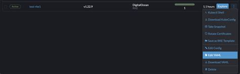 Make It Easier To Find Rke1 Advanced Cluster Configuration Options · Issue 5704 · Rancher