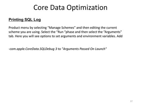 Core Data Optimization Ppt