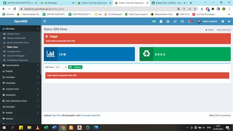 Bugerror Eror Update Status Idm 2020 Sd 2023 · Issue 6675 · Opensid