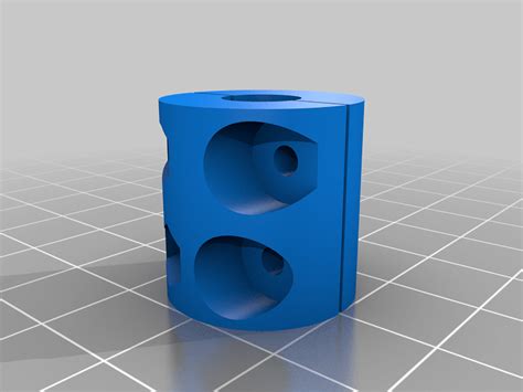 My Customized Parametric Z Axis Coupler Stepper And Threaded Rod Coupling Free 3d Model On