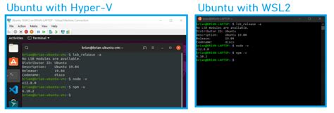 working with node js on hyper v and wsl2 logrocket blog