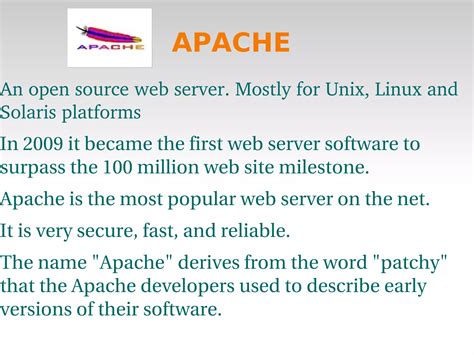 Apache Ppt Odp Internet Computing
