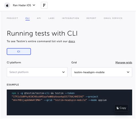 Running Tests Overview