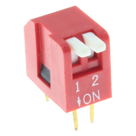 2 Pole Dip Switch 2x On Off Audiophonics