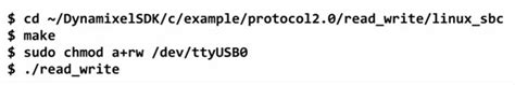 Raspberry Pi Dynamixel Quick Start C Language Quick Start Robotis