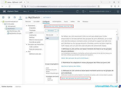 Create A Lacp Link Lag On A Vds Switch On Vmware Vsphere 67 Vmware
