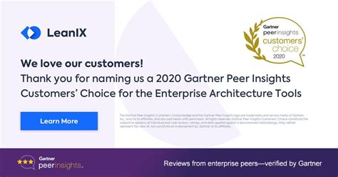 LeanIX Receives Gartner Peer Insights Customers Choice Distinction With Highest Overall Rating